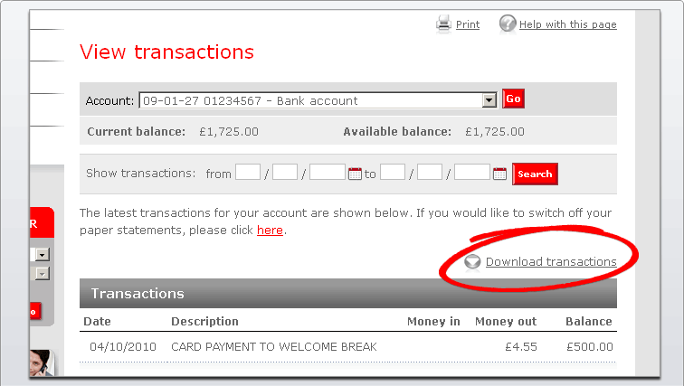Santander Online Banking Demo
