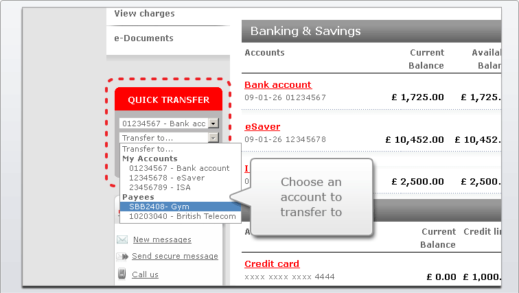 Santander Online Banking Demo