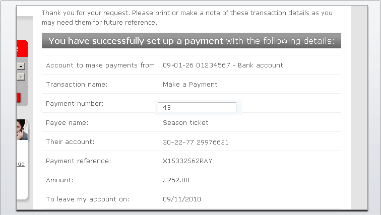 Santander Online Banking Demo