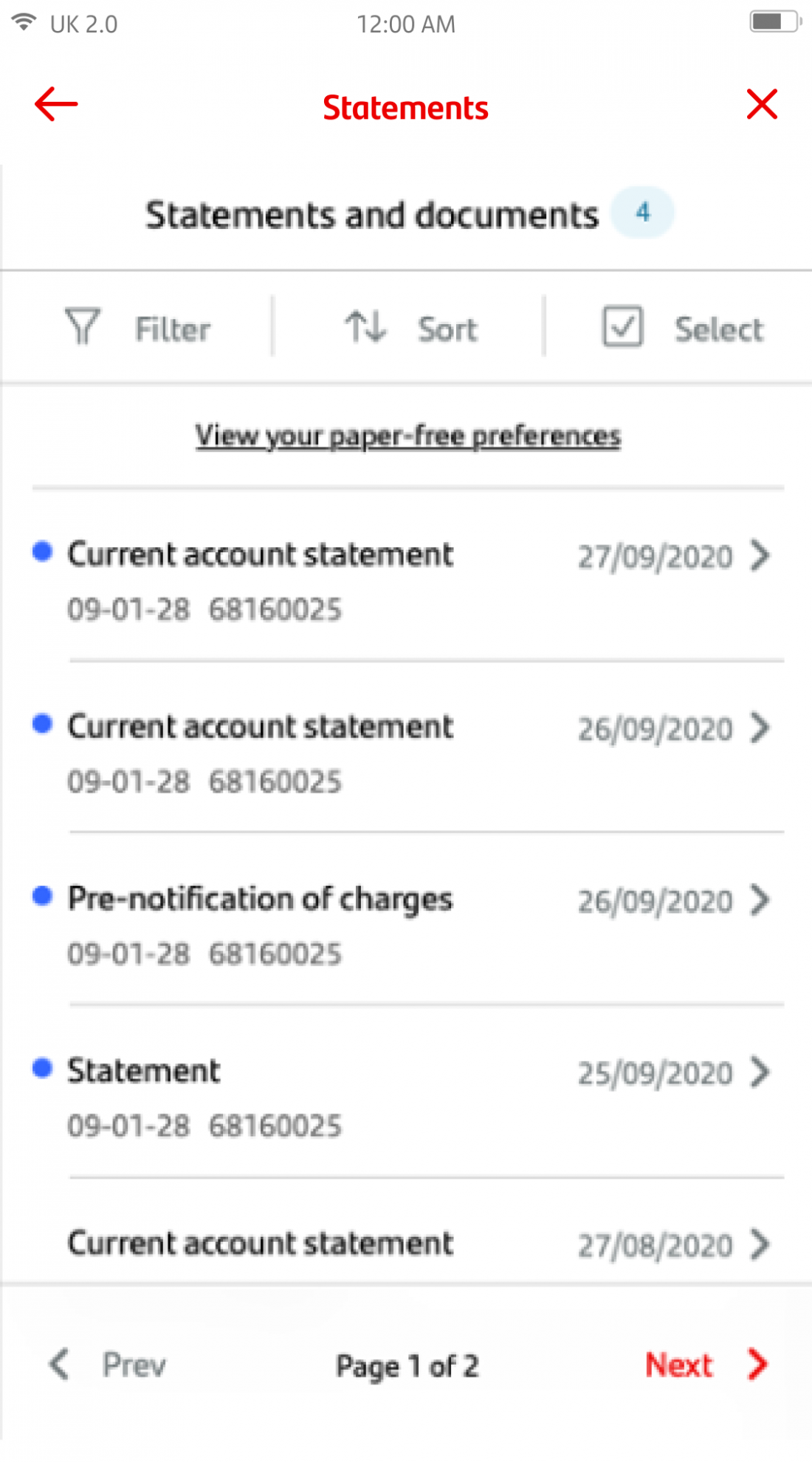 e-Documents and paper-free | Santander UK
