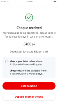 How to deposit a cheque