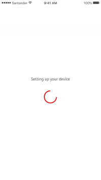 Register your device | Santander UK