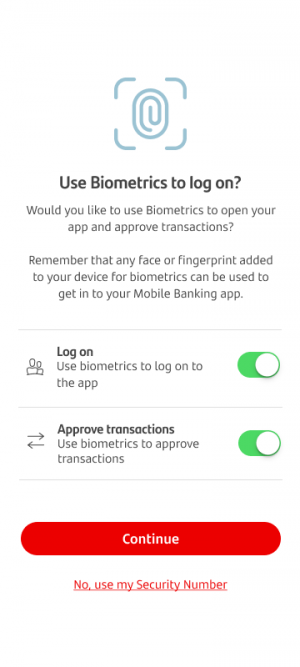 First time log on | Santander UK