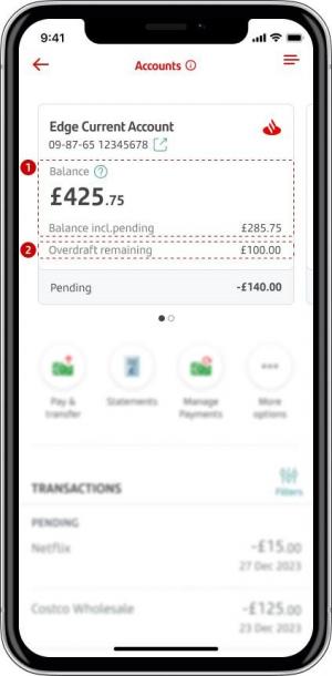 Changes To Your Account Balance | Support | Santander UK