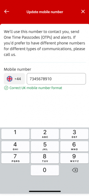Change your details | Santander UK