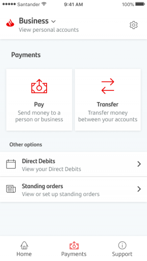 Making a payment | Santander UK