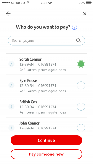 Making a payment | Santander UK