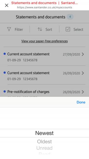 e-Documents and paper-free | Santander UK