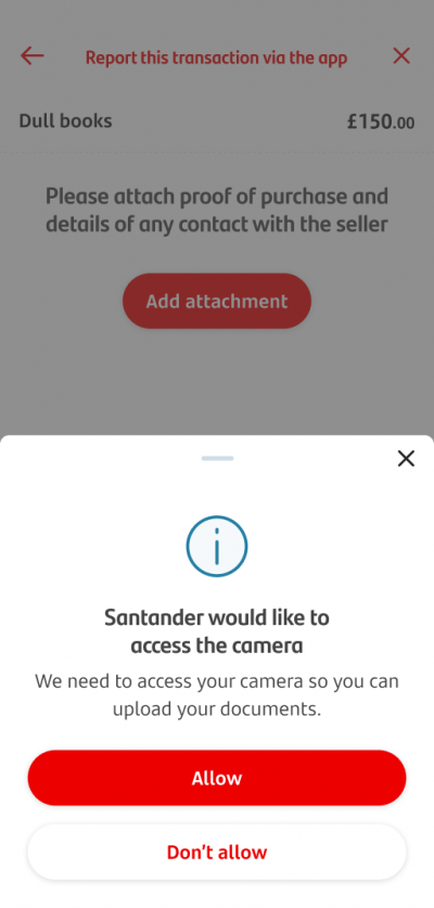 Raising and tracking disputes | Santander UK