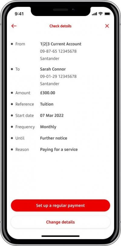 Standing orders | Santander UK