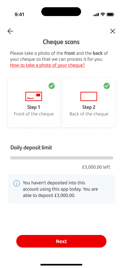 Paying in cheques I Santander UK
