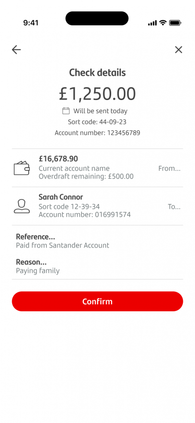 Making a payment | Santander UK