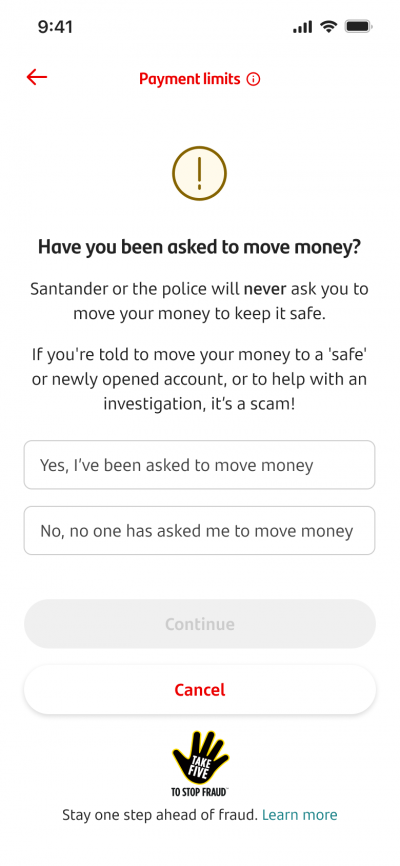 Manage your payment limit