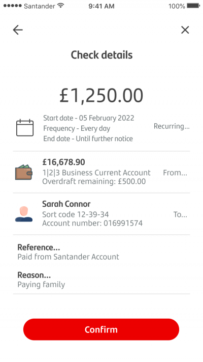 Standing orders | Santander UK