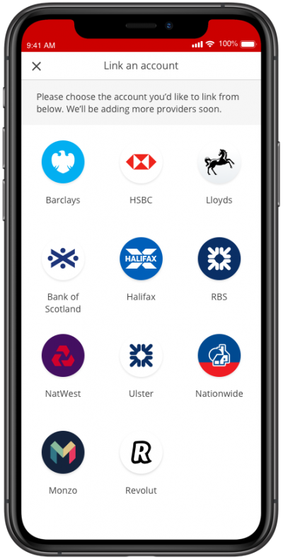 Linking external accounts with Open Banking |Santander UK