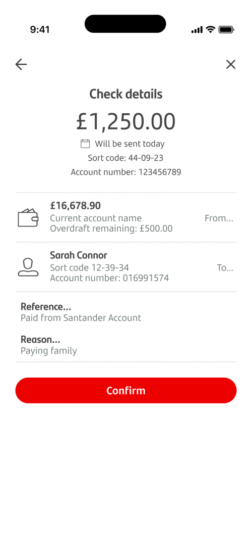 Making a payment | Santander UK