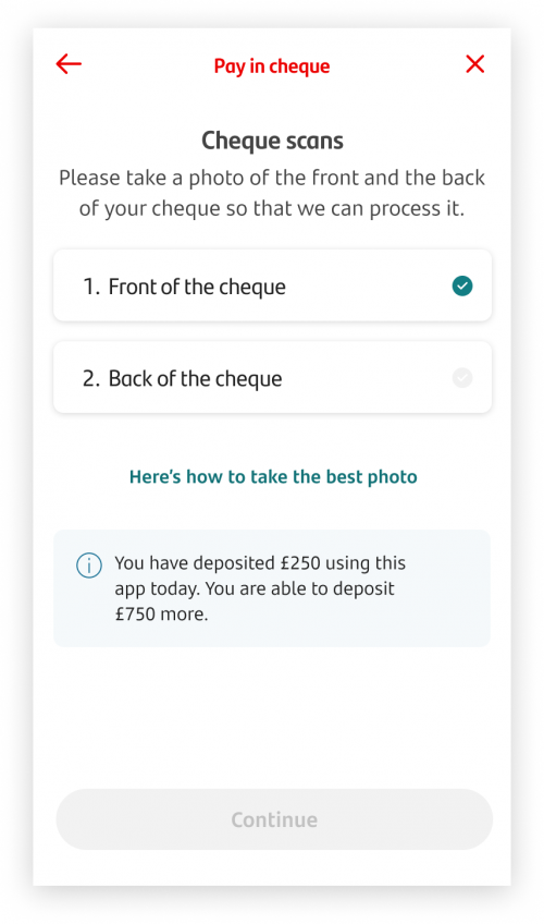 How to deposit a cheque