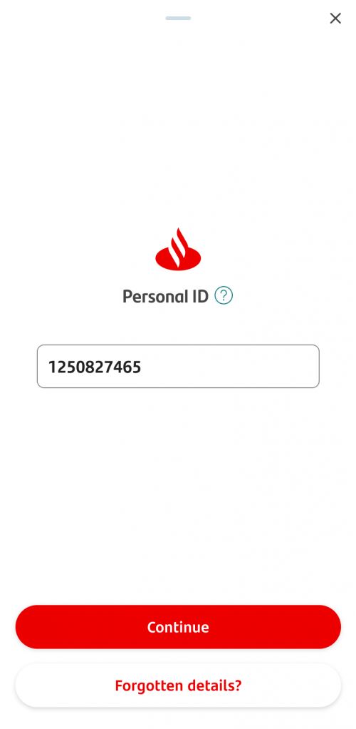 Your new log on details for OneApp | Santander UK