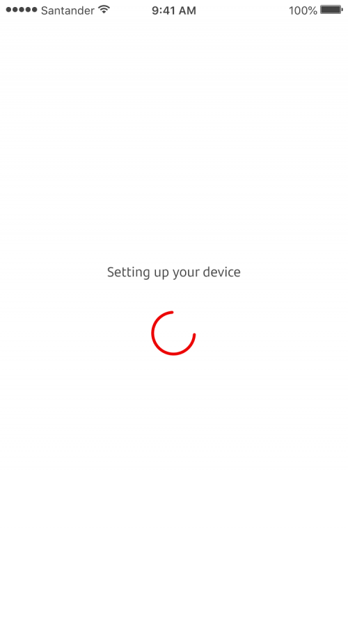 Register your device | Santander UK
