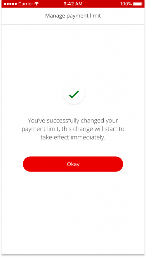 Manage payment limit | Santander UK