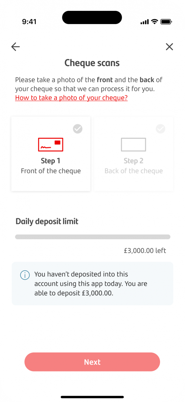 Paying in cheques I Santander UK