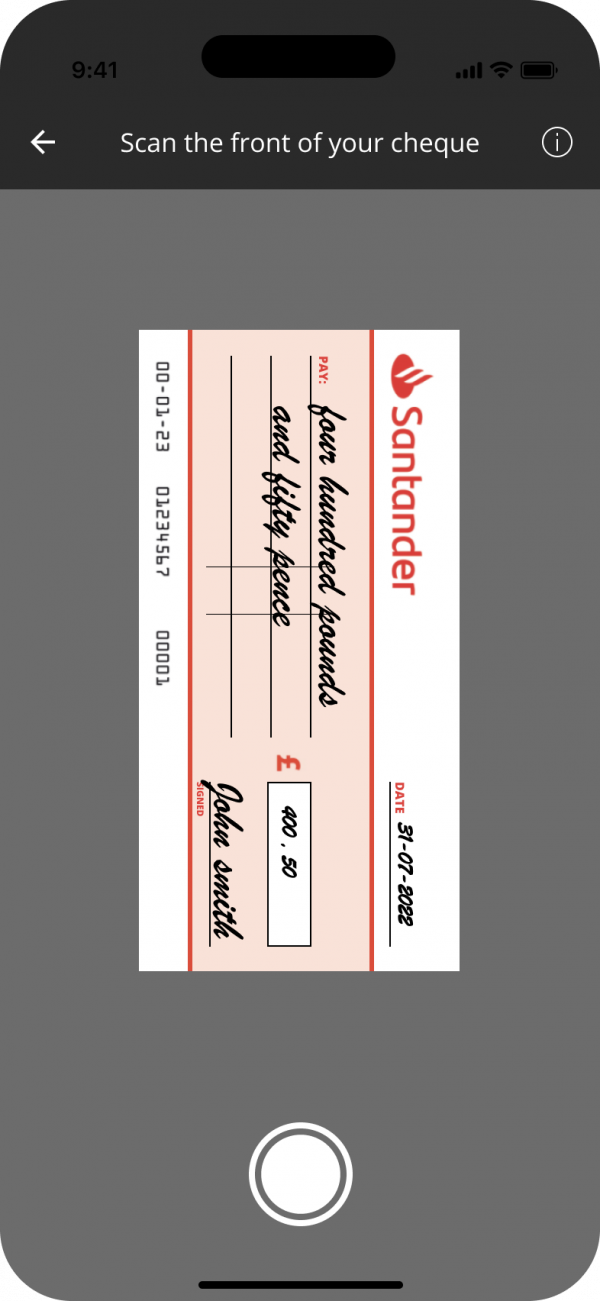 Paying in cheques I Santander UK