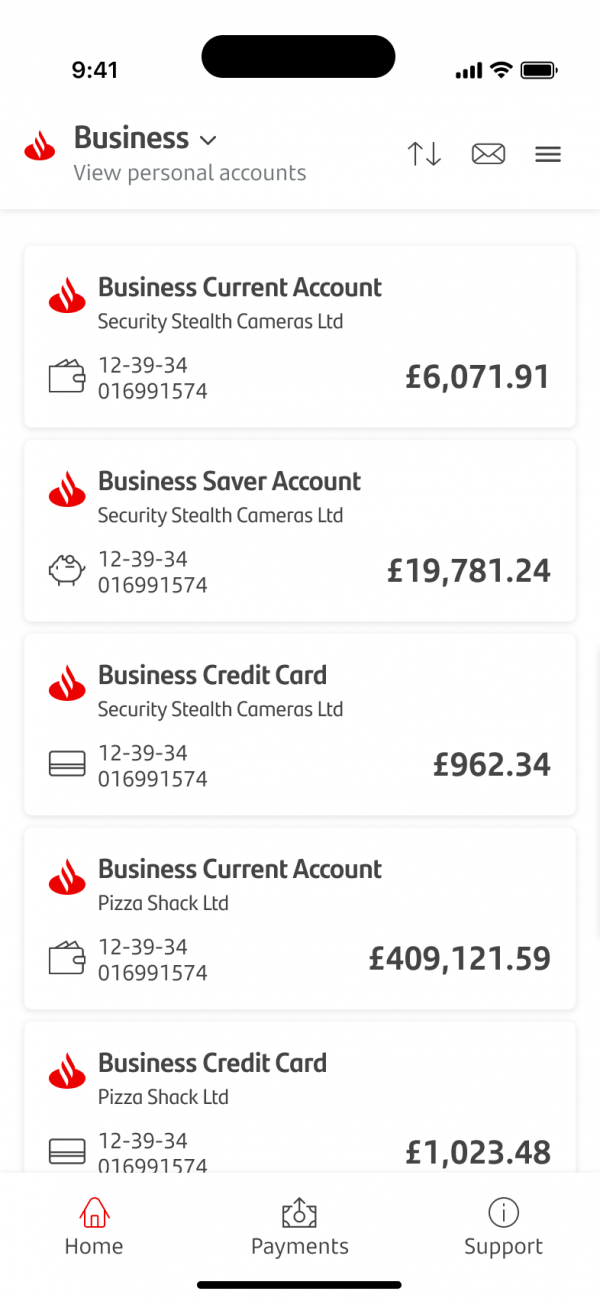 Making a payment | Santander UK