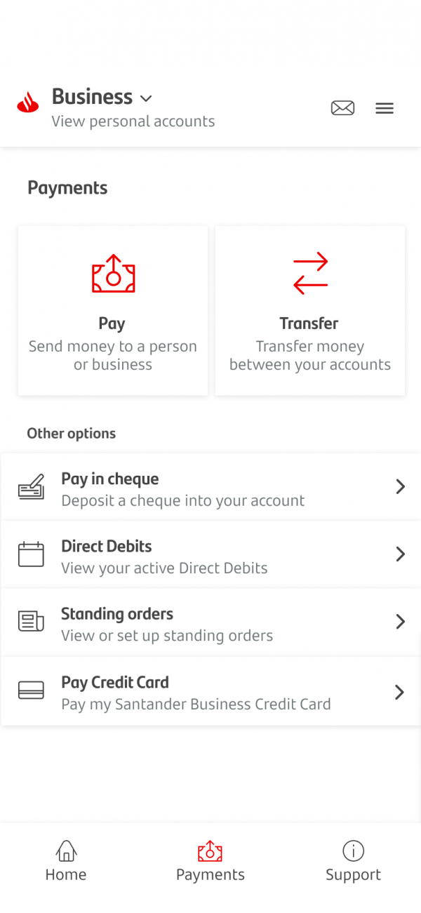 Making a payment | Santander UK