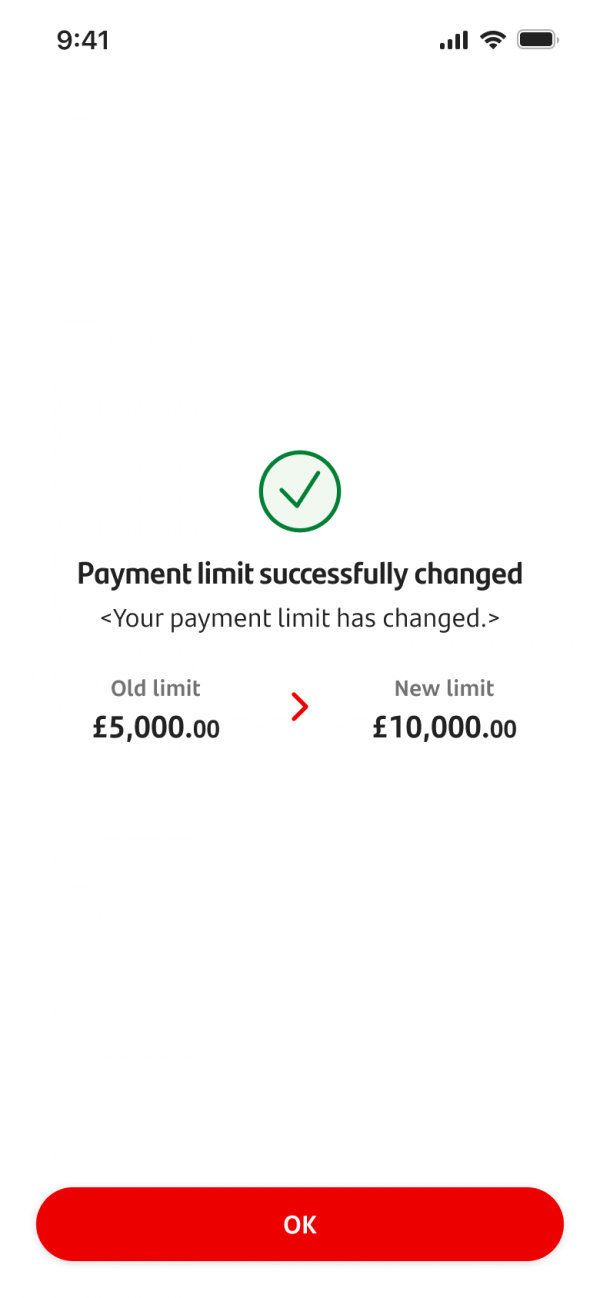 Manage your payment limit