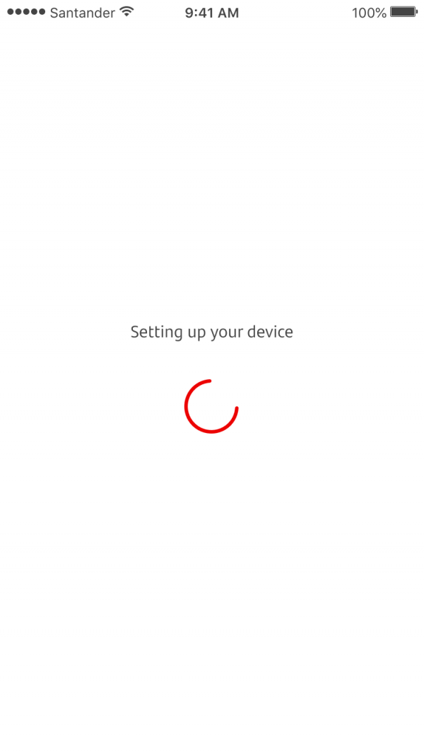 Register your device | Santander UK