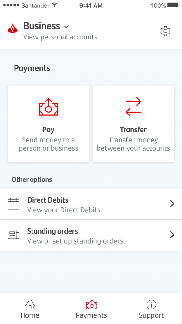 Standing orders | Santander UK