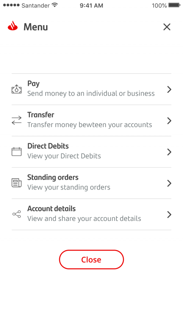 Standing orders | Santander UK