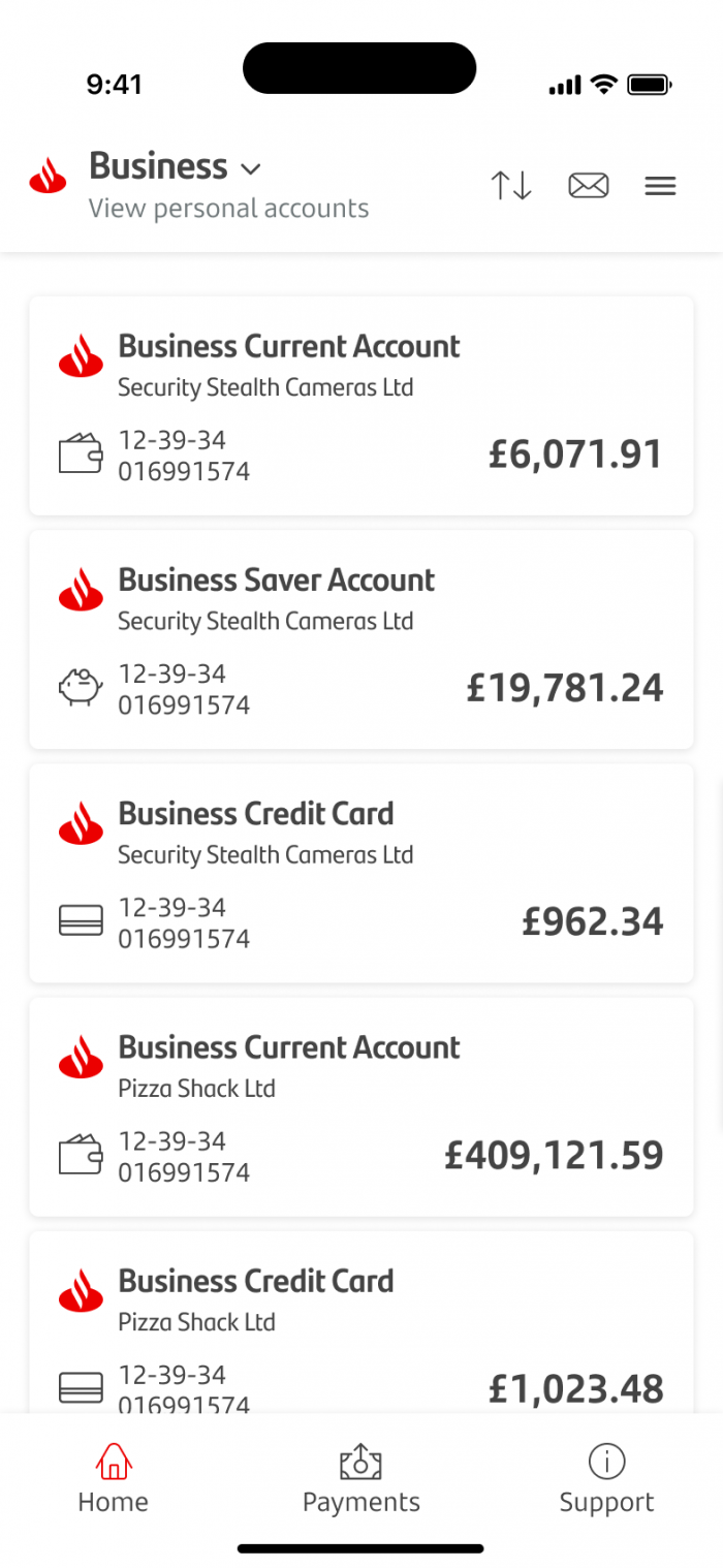 Making a payment | Santander UK