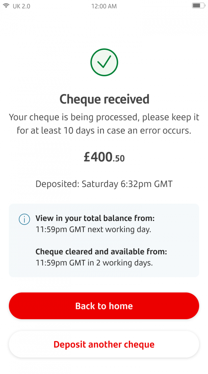 How to deposit a cheque