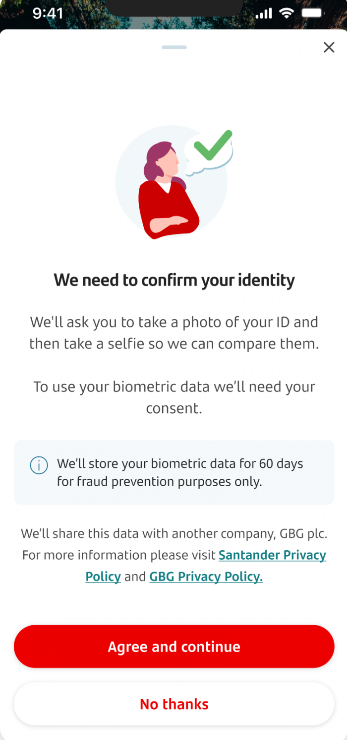 Your new log on details for OneApp | Santander UK