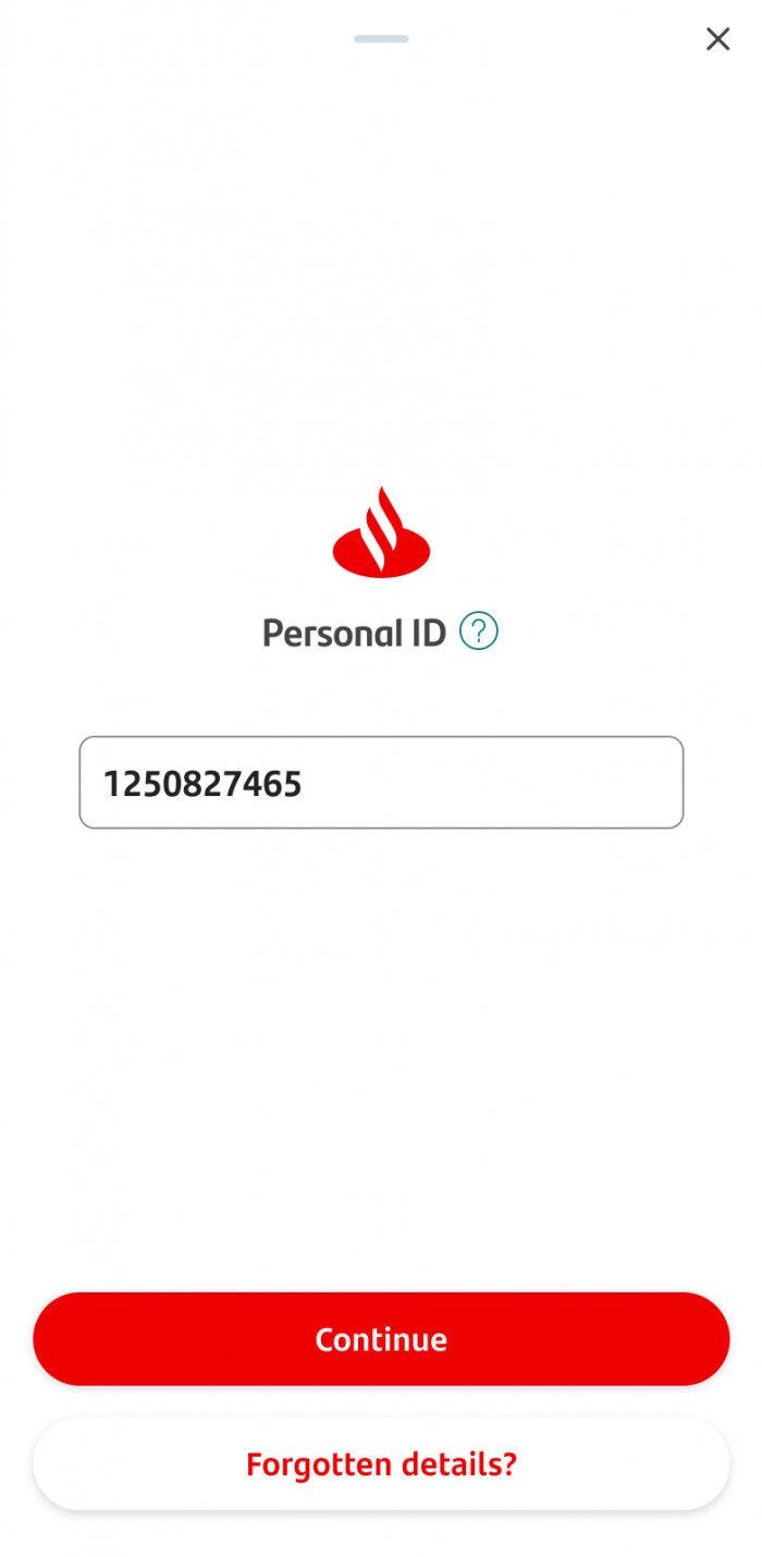 Re-access with new log on details