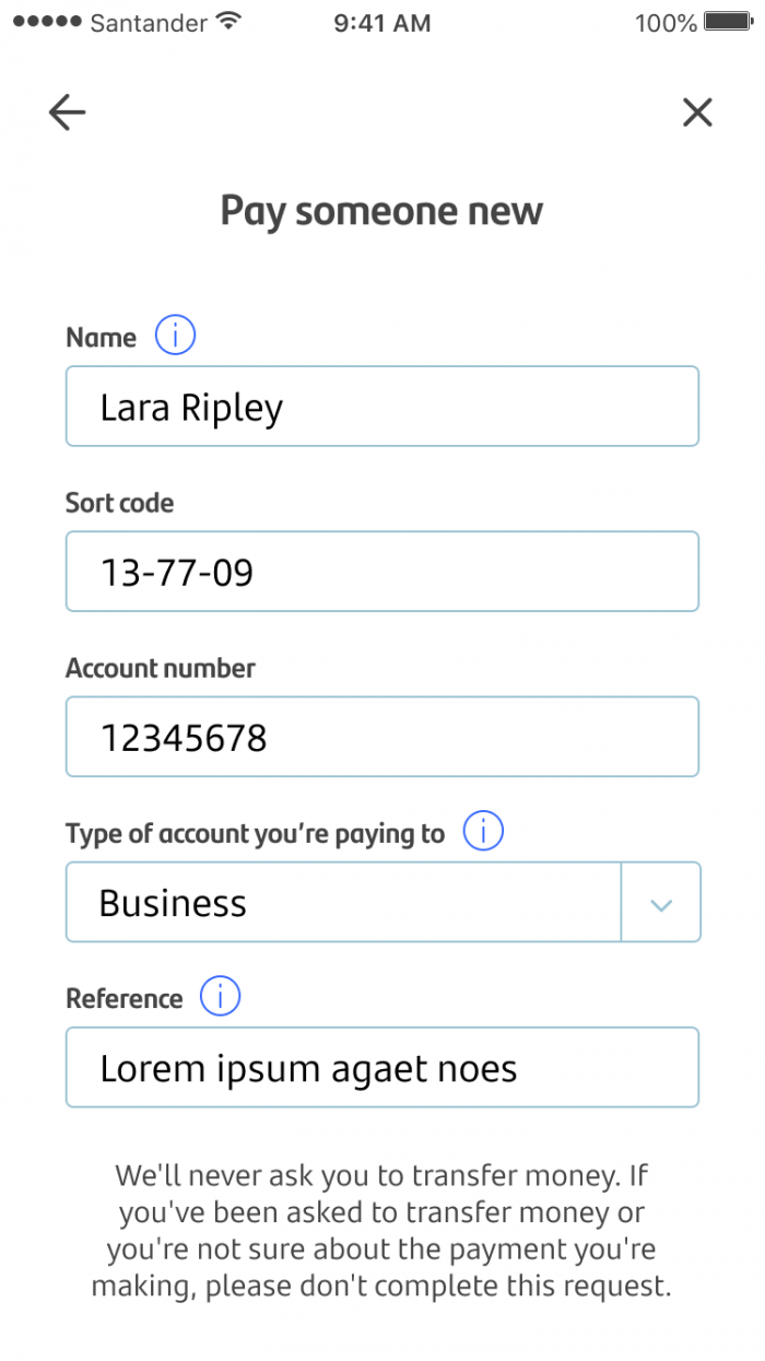 Making a payment | Santander UK