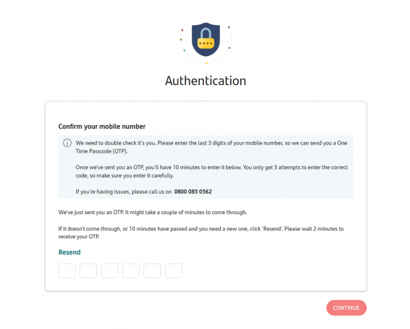 Verify your details| Business security | Santander UK
