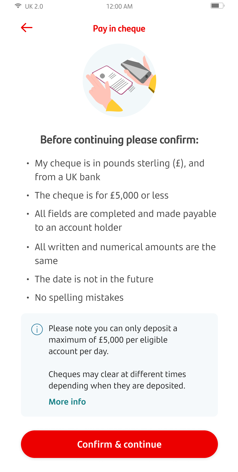 How to deposit a cheque