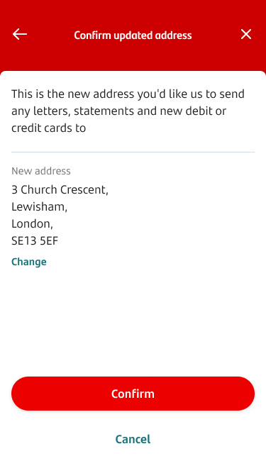 Change your details | Santander UK