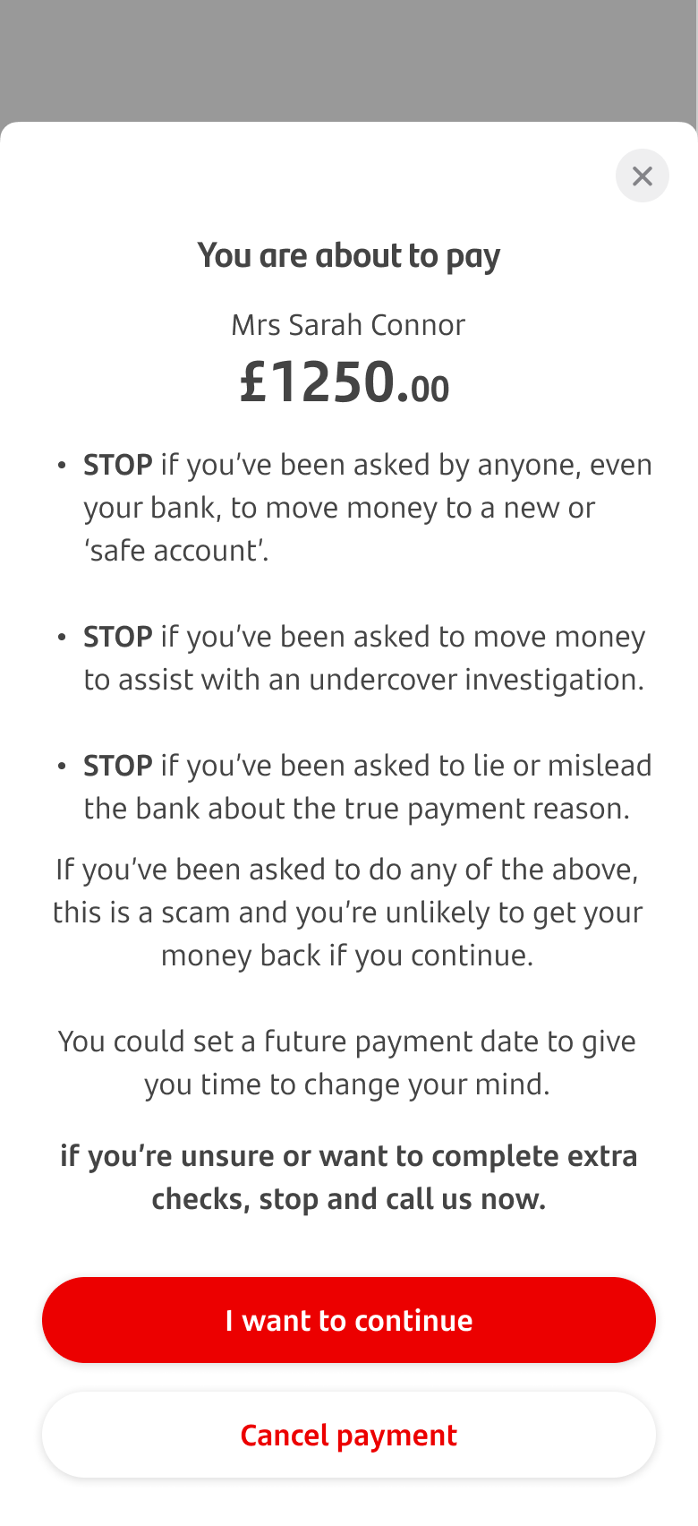 Making a payment | Santander UK