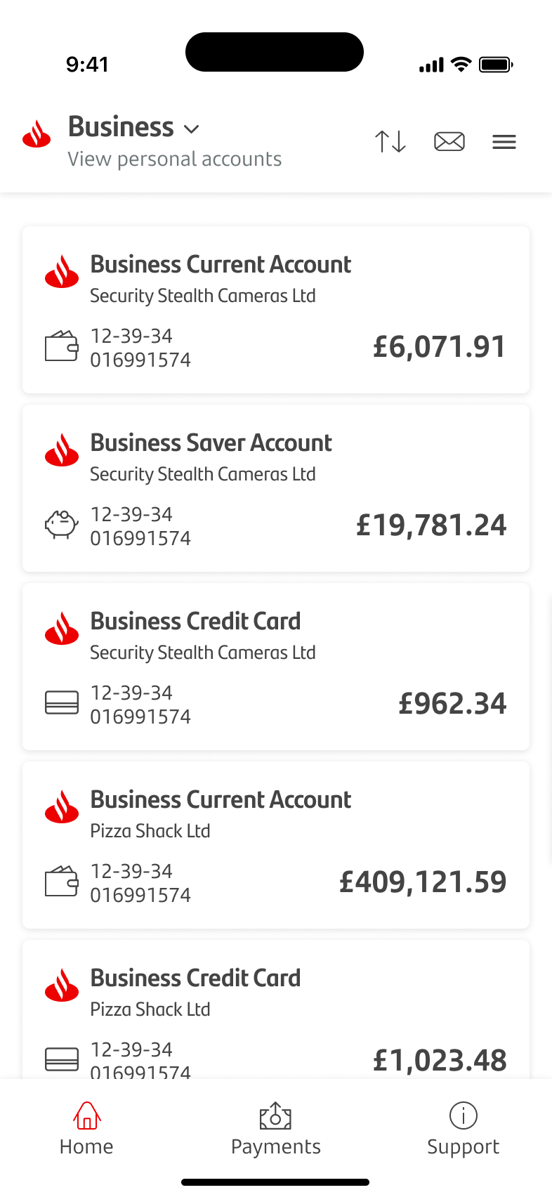Making a payment | Santander UK
