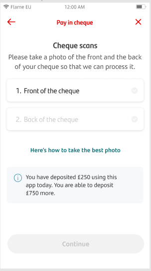How to deposit a cheque