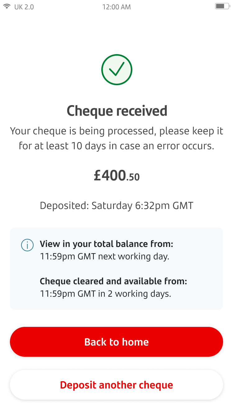 How to deposit a cheque