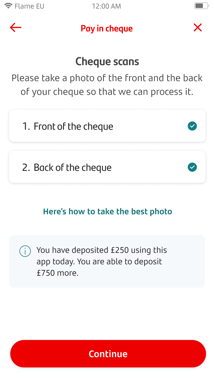 How to deposit a cheque