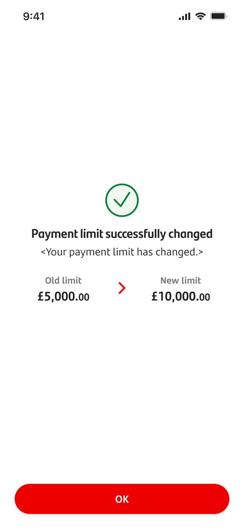 Manage your payment limit