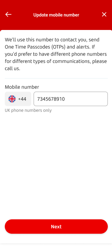 Change your details | Santander UK