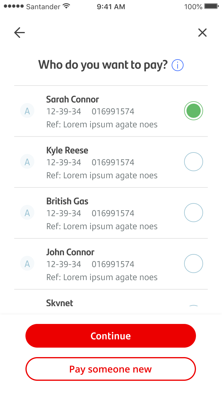 Standing orders | Santander UK