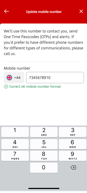 Change your details | Santander UK